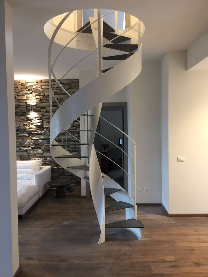 Scale a chiocciola in acciaio Eli Ac 09 realizzata a Firenze | Rizzi Scale